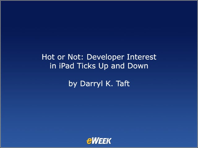 Hot or Not: Developer Interest in iPad Ticks Up and Down - Enterprise ...