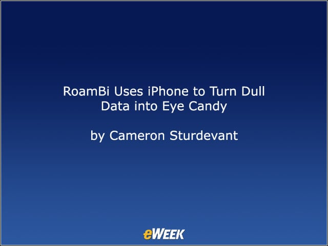 Labs Gallery: RoamBi Uses iPhone to Turn Dull Data into Eye Candy ...
