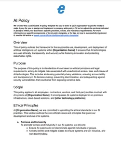 AI Policy Template Download: Compliance and Acceptable Use
