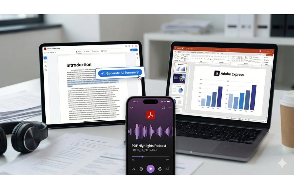 Adobe Adds AI Tools to Turn PDFs Into Podcasts, Presentations