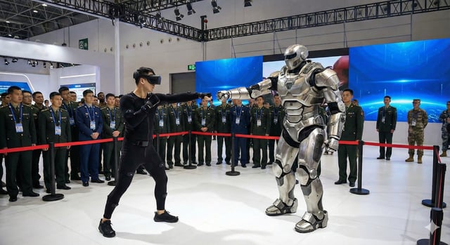 China Unveils 'Real Steel' Combat Robot in High-Tech Military Showcase