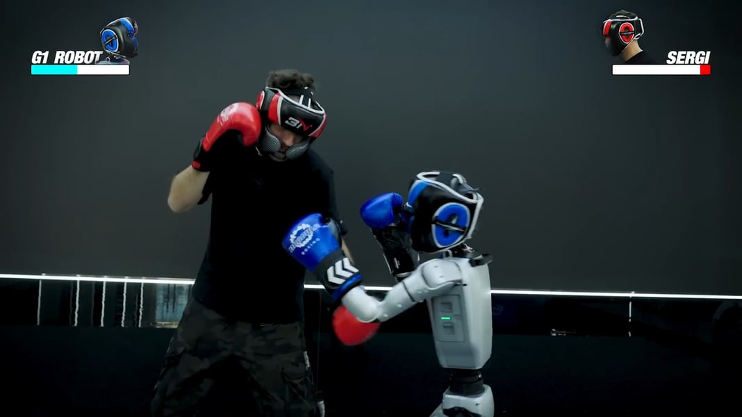 Chinese Humanoid Robot Wins Boxing Match Against Human