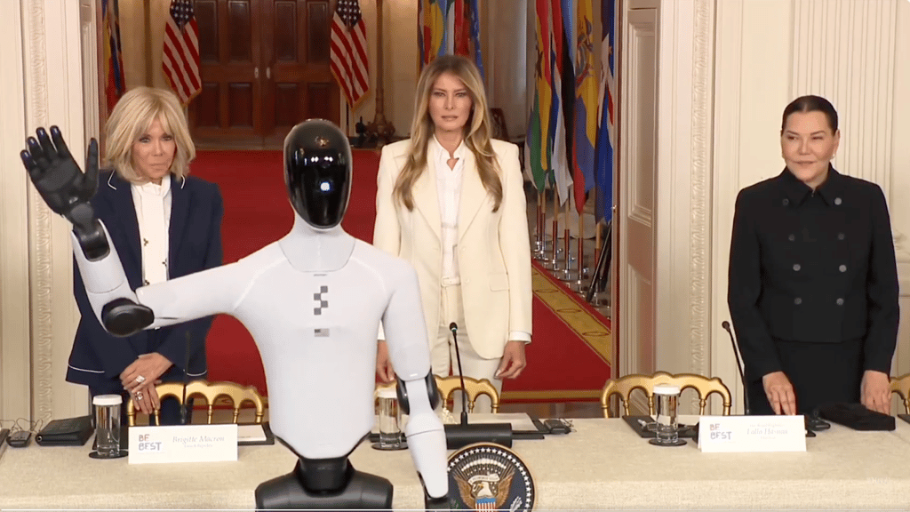 Melania Trump Welcomes First-Ever Humanoid Robot Guest to White House